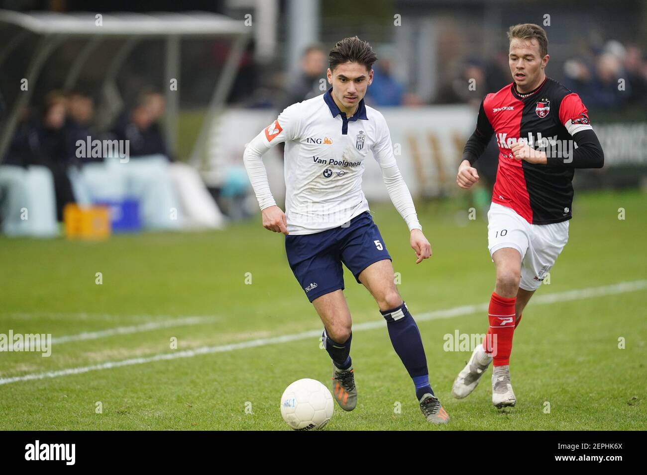 HAARLEM , 25-01-2020 , Sportcomplex HFC, Dutch Football Tweede Divisie ...