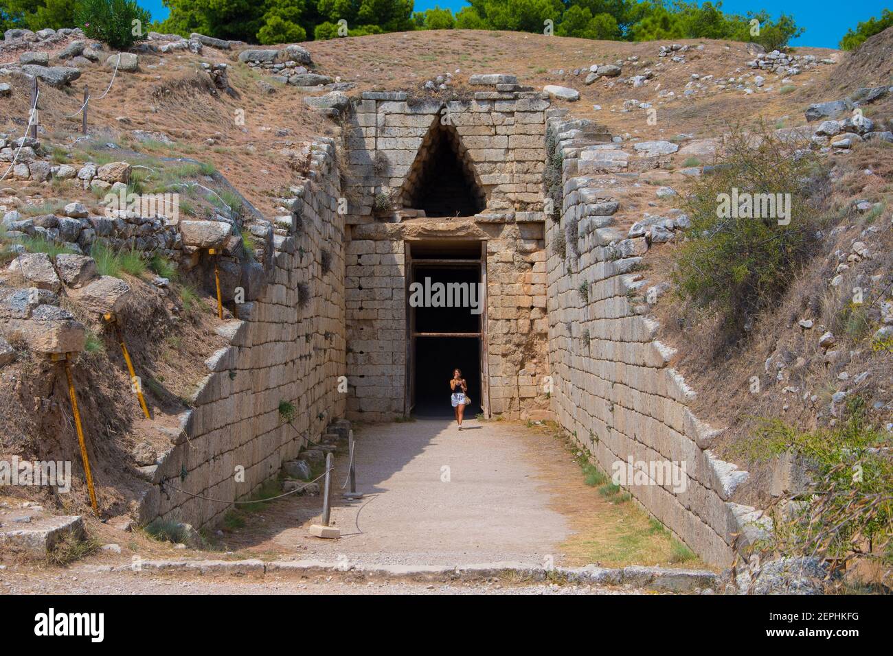 Stomion or entrance to the "Treasury of Atreus" or "Tomb of Agamemnon ...