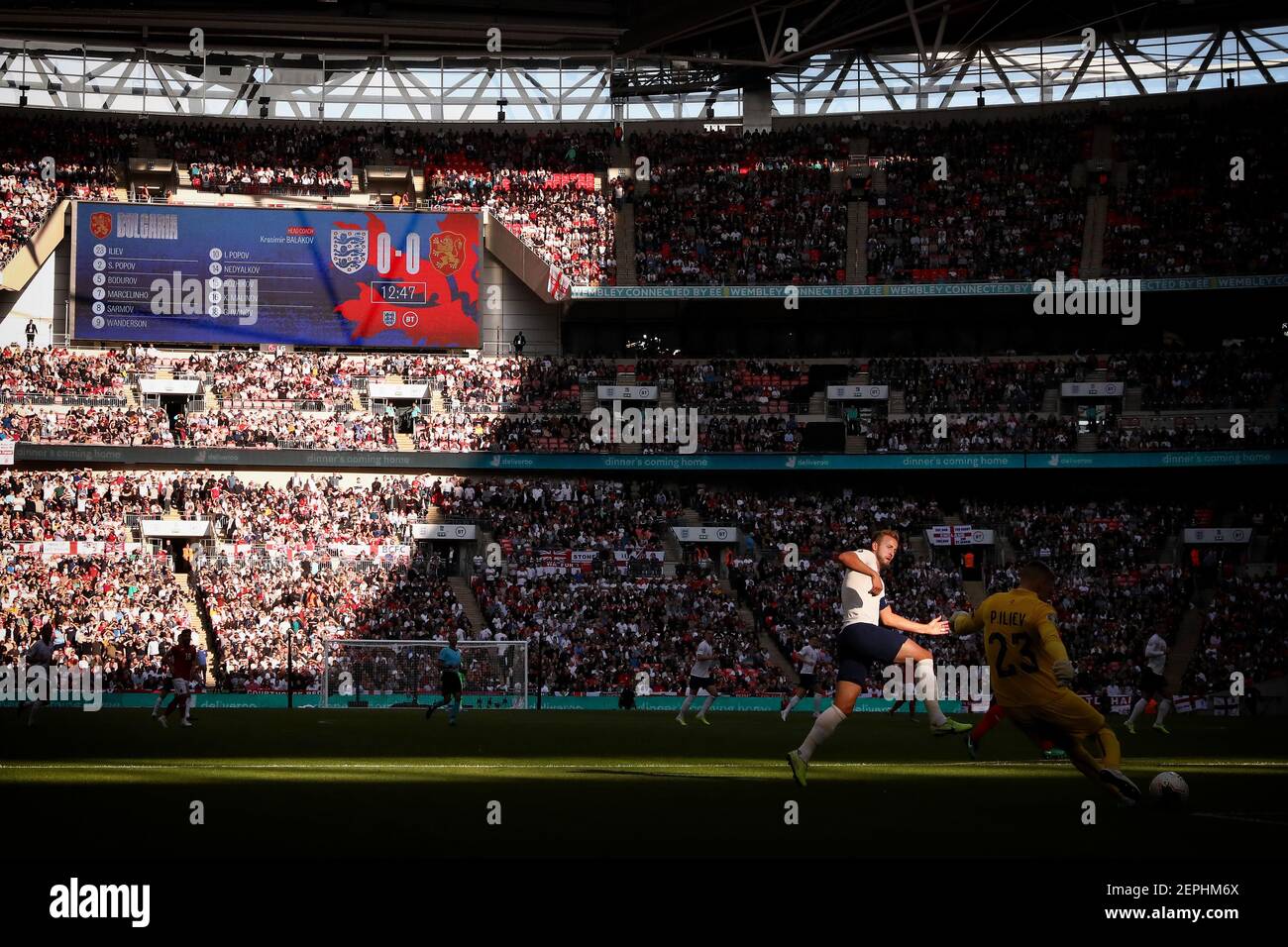 Harry Kane of England in action during the UEFA Euro 2020 Group A ...