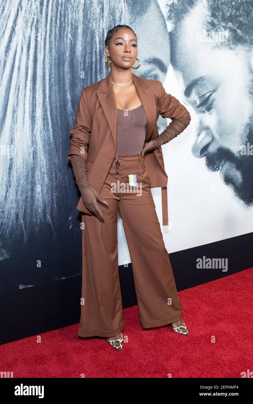 Justine Skye attends "The Photograph" World Premiere at SVA Theatre on ...