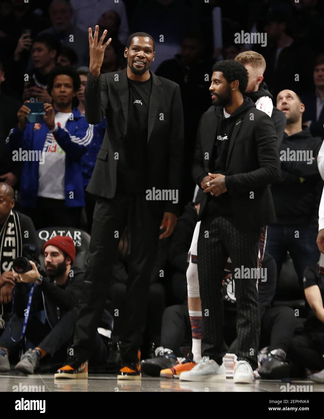 Kyrie irving kevin durant brooklyn nets hi-res stock photography and ...