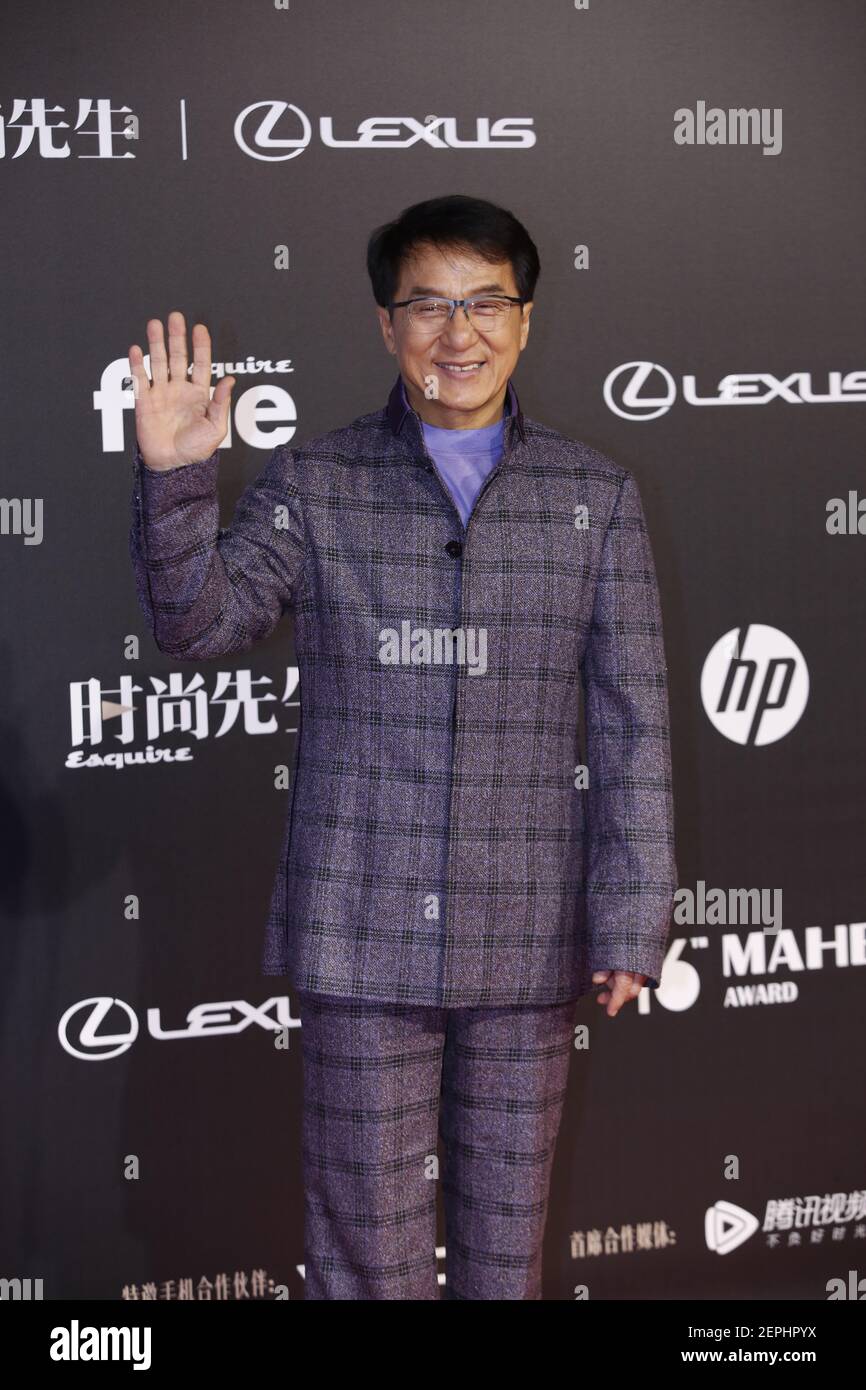 --FILE--Hong Kongese martial artist and actor Jackie Chan poses in ...
