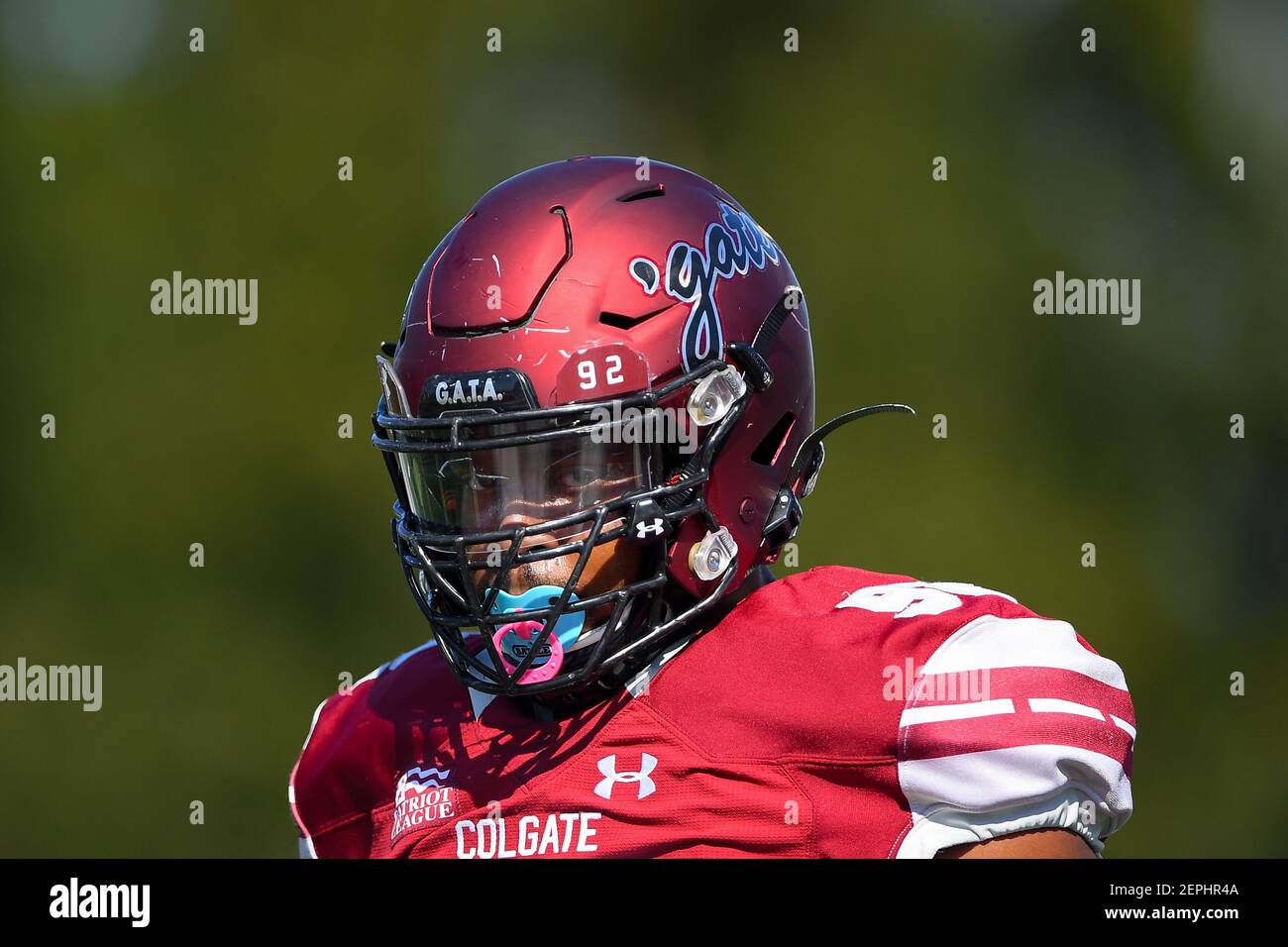 September 21, 2019: Colgate Raiders defensive lineman Nick Wheeler #92 ...