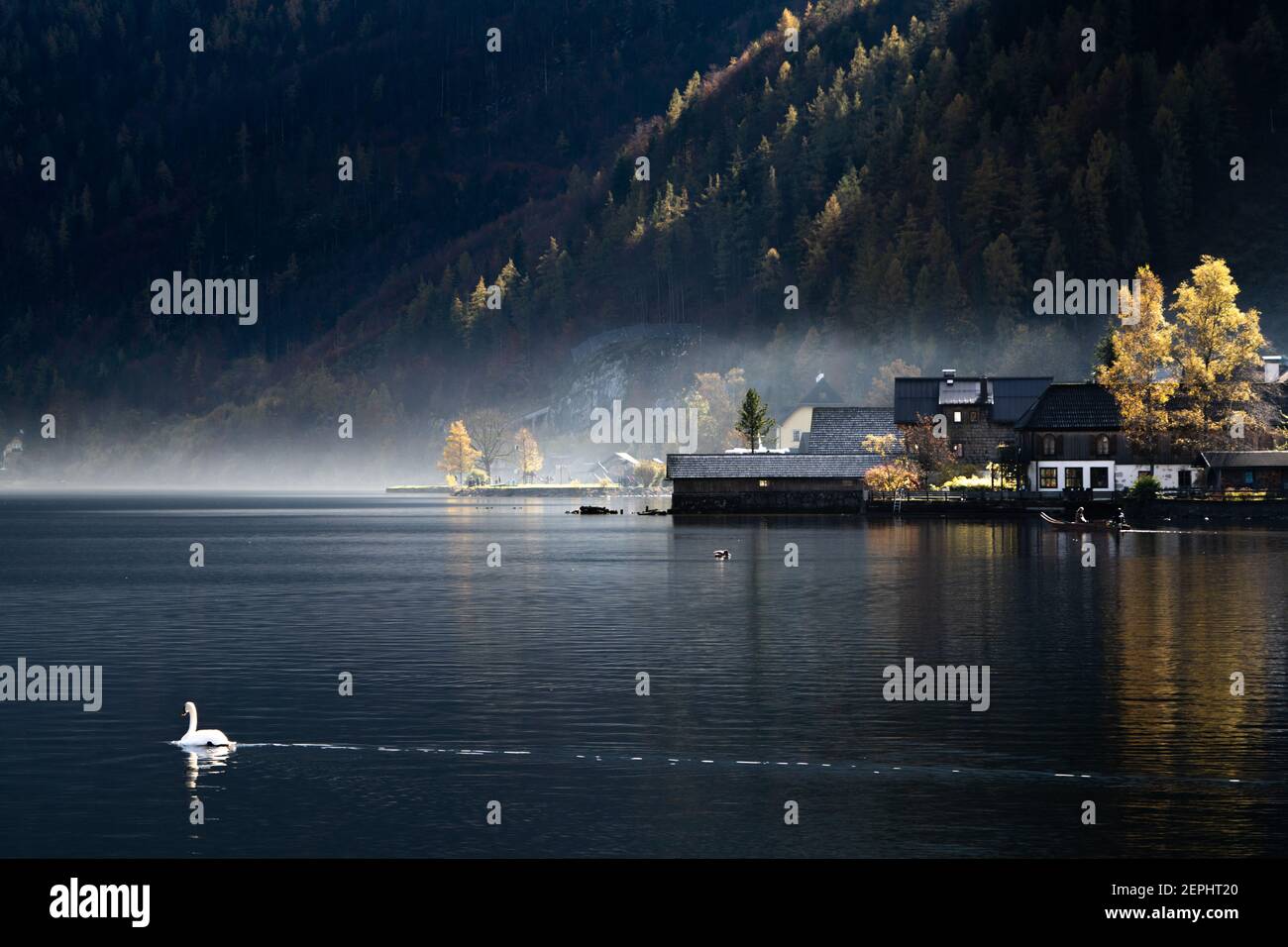 --File--View of the Hallstatt village, a World Heritage-listed town on ...