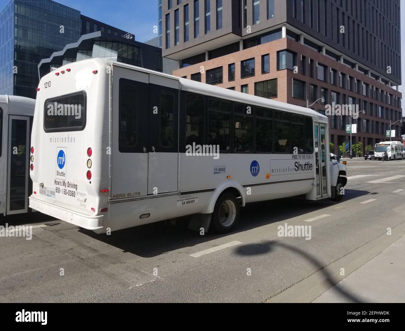 Electric-powered University of California San Francisco (UCSF) shuttle ...