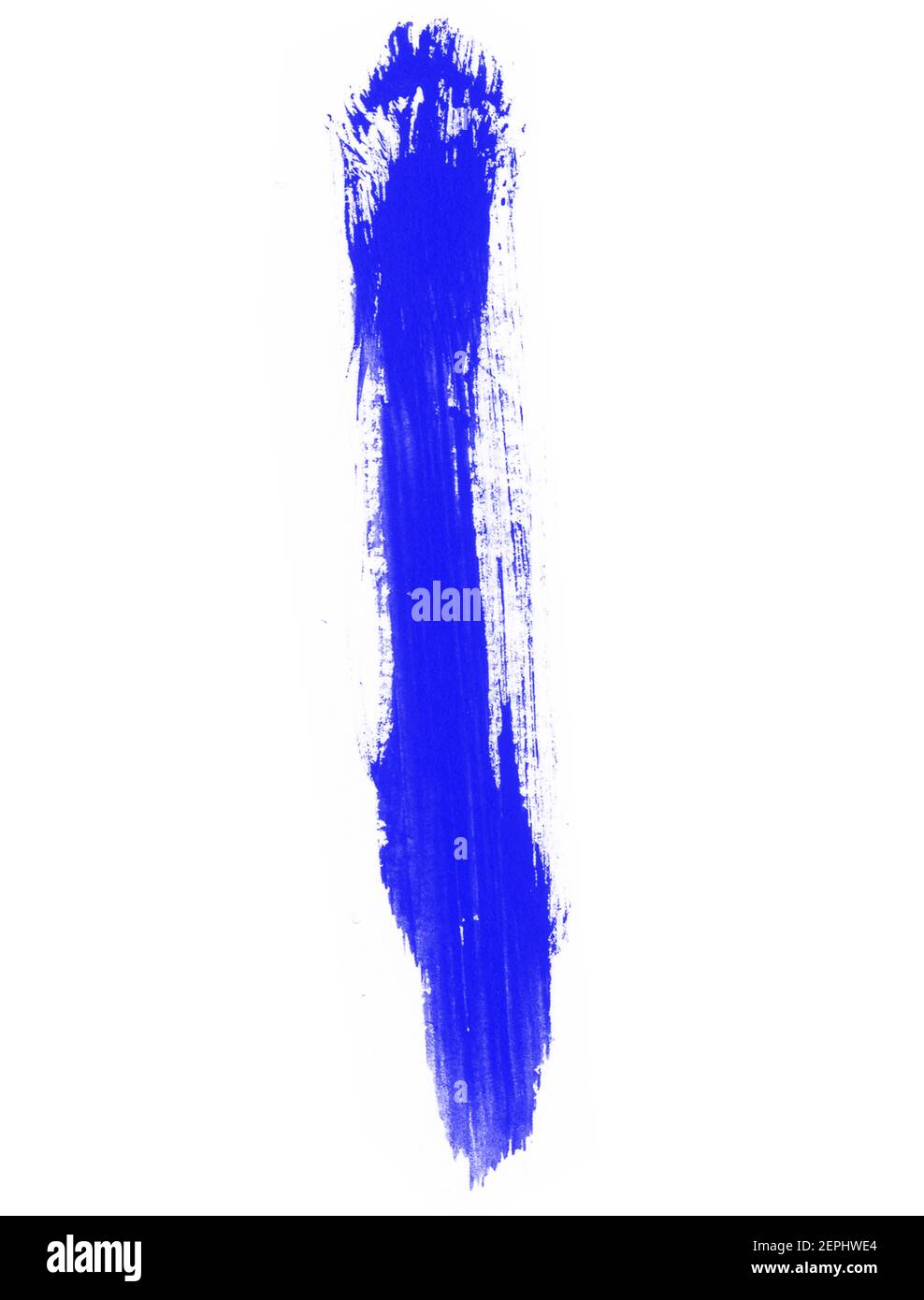 Blue paint stains isolated on white Stock Photo - Alamy