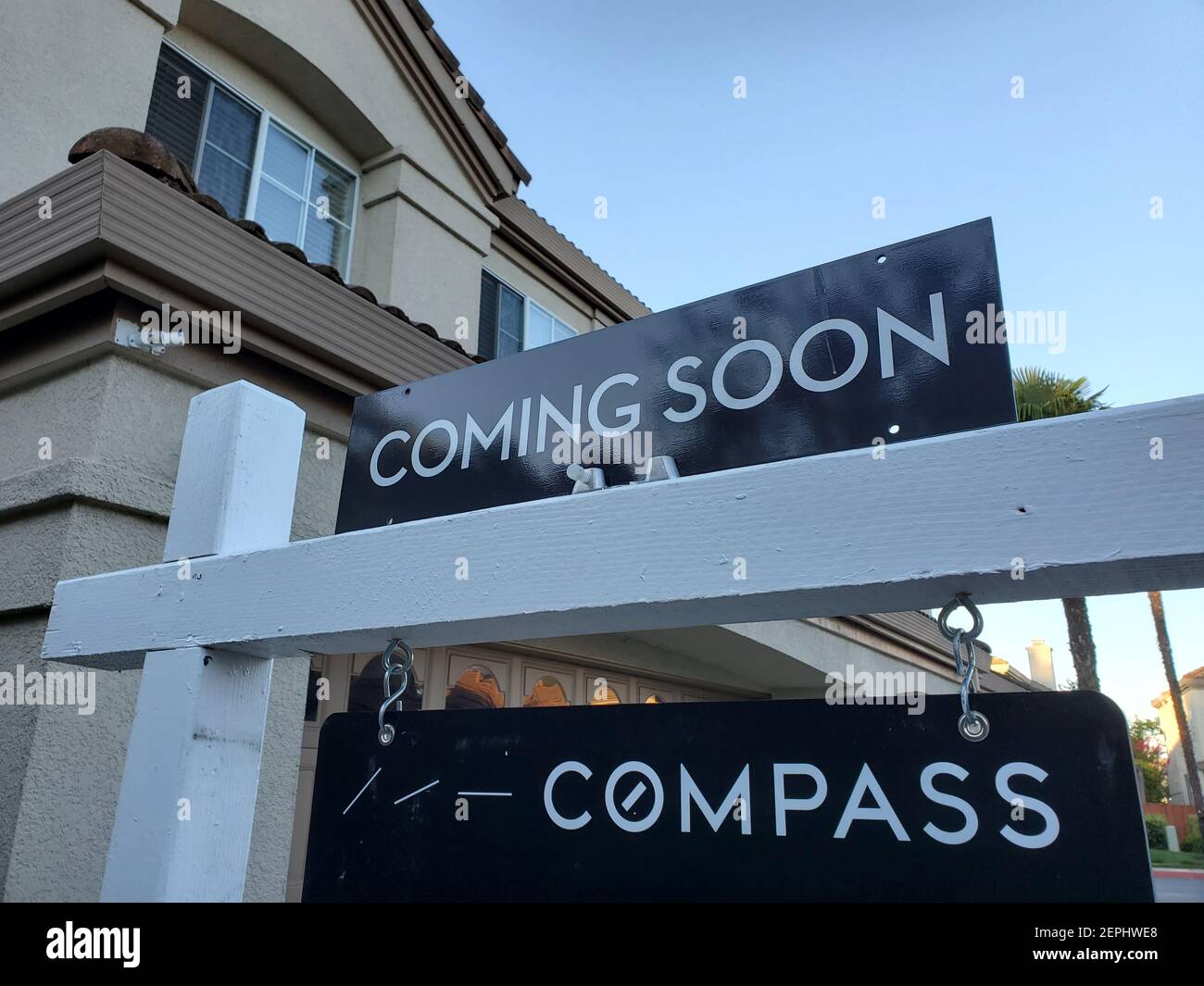 Home for sale with sign from technology driven realtor Compass Realty ...