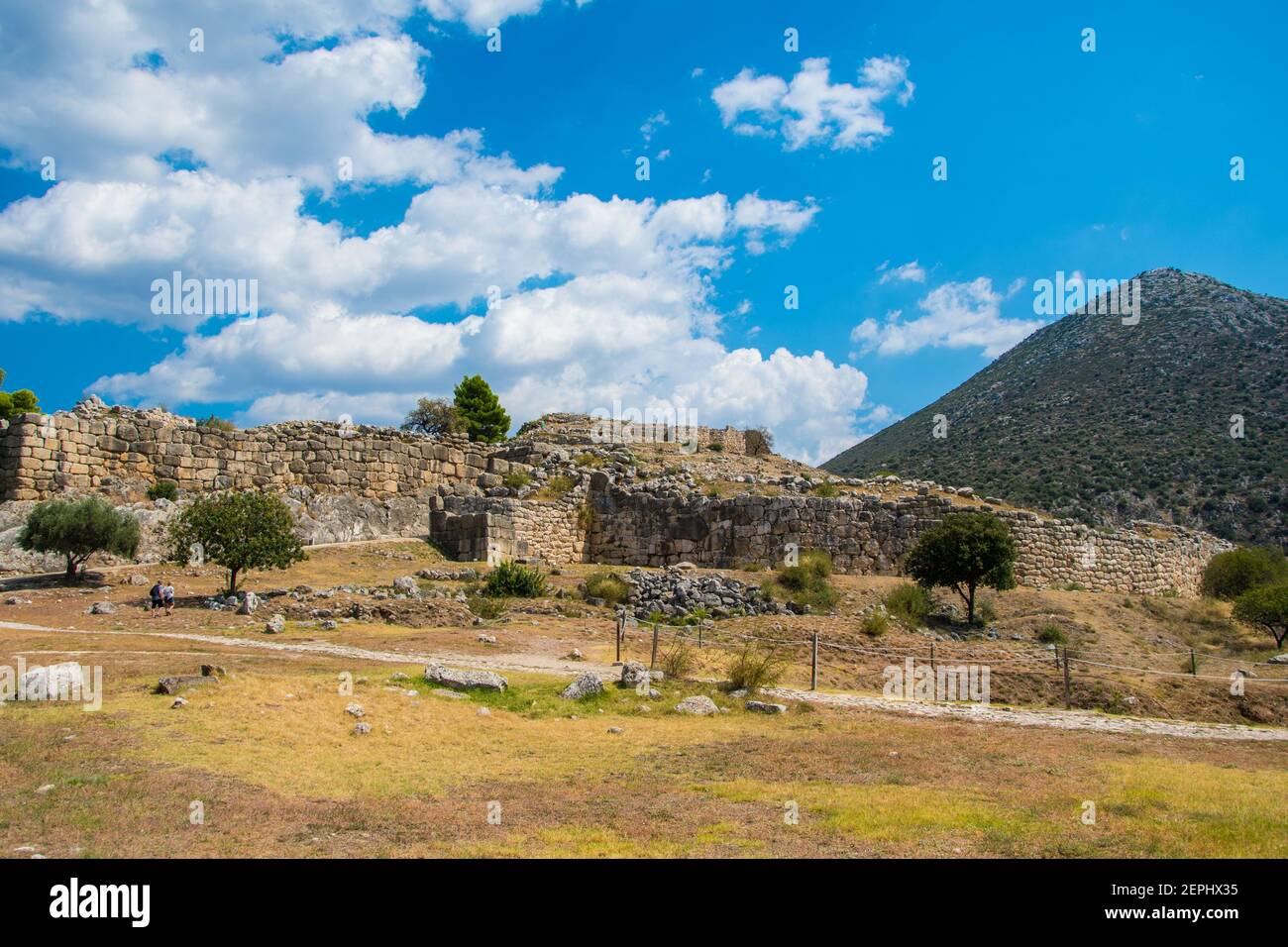 Τhe Mycenaean Acropolis at Archaeological site of Mycenae in ...