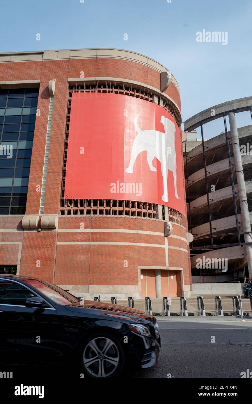 Cars drive past the headquarters of internet gaming company Zynga in the South of Market (SoMA ...