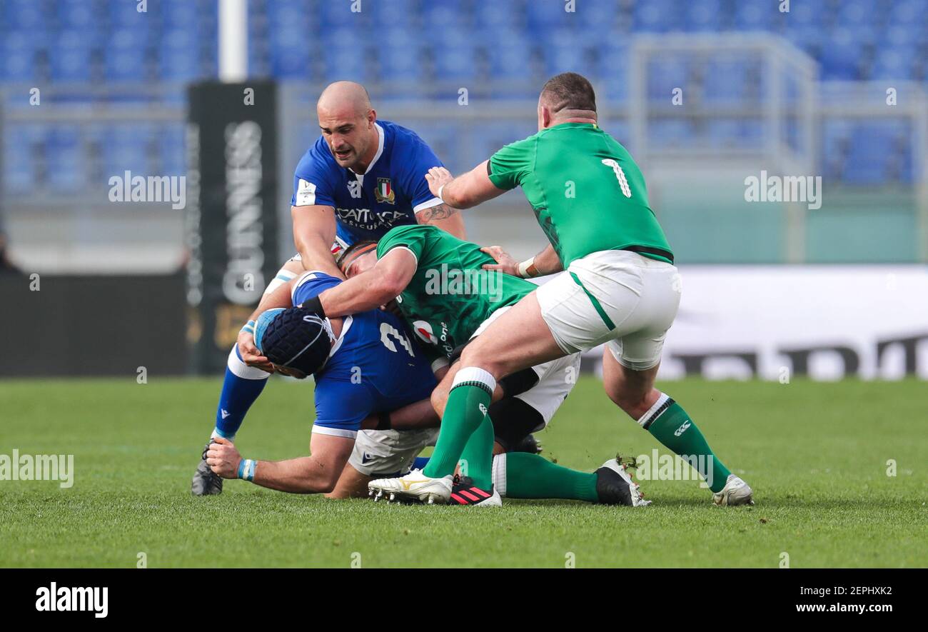 Luca Bigi (Italy) during 2021 Guinness Six Nations Rugby - Italy vs ...