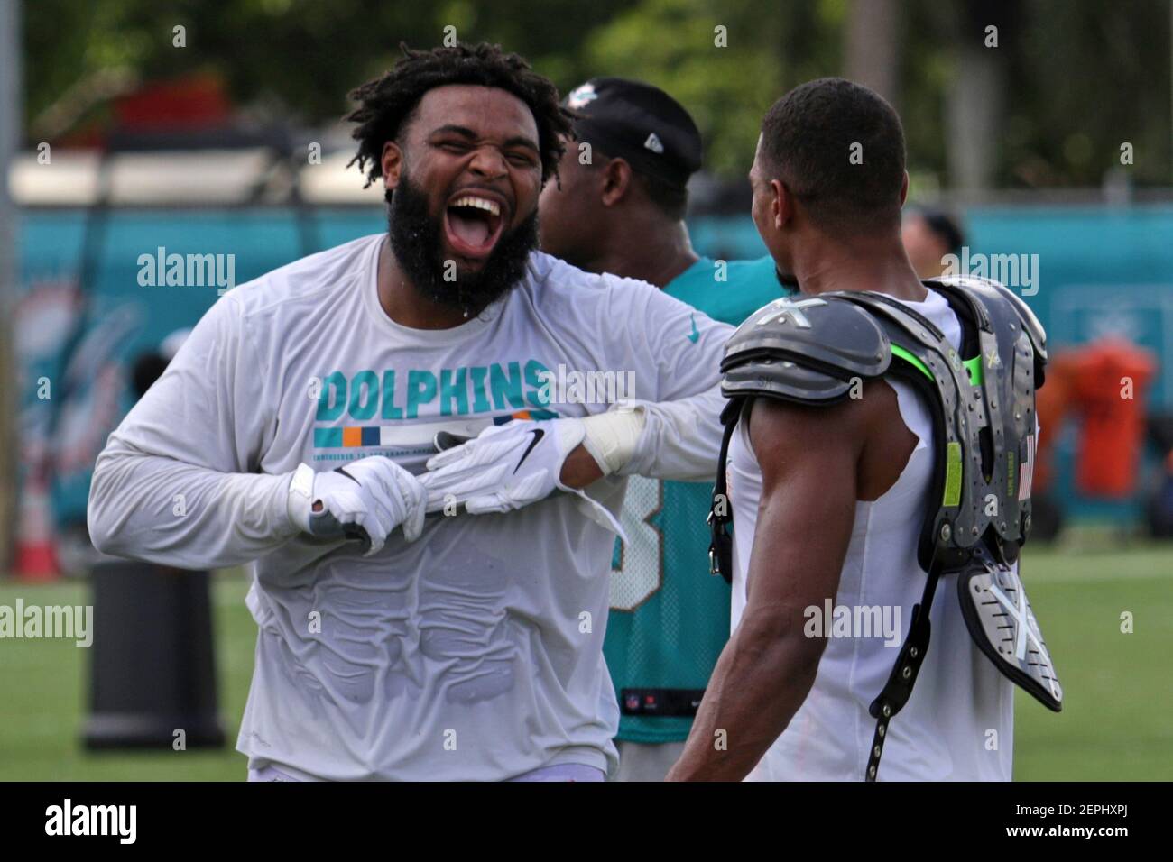 The Miami Dolphins' Christian Wilkins was 15 years old when his unarmed ...
