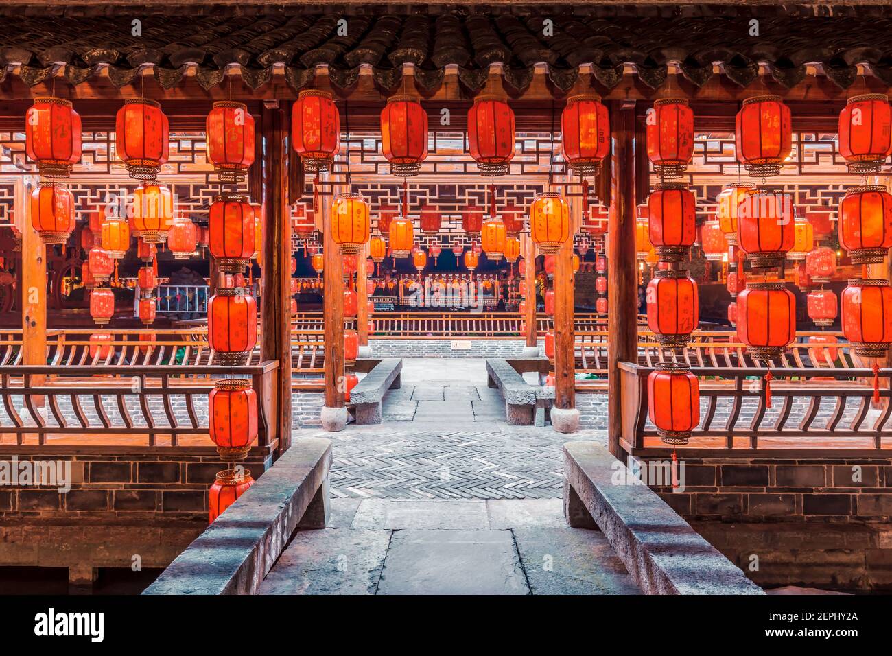 NINGBO, CHINA - DECEMBER 28, 2019 - Tianyi Pavilion is the oldest ...