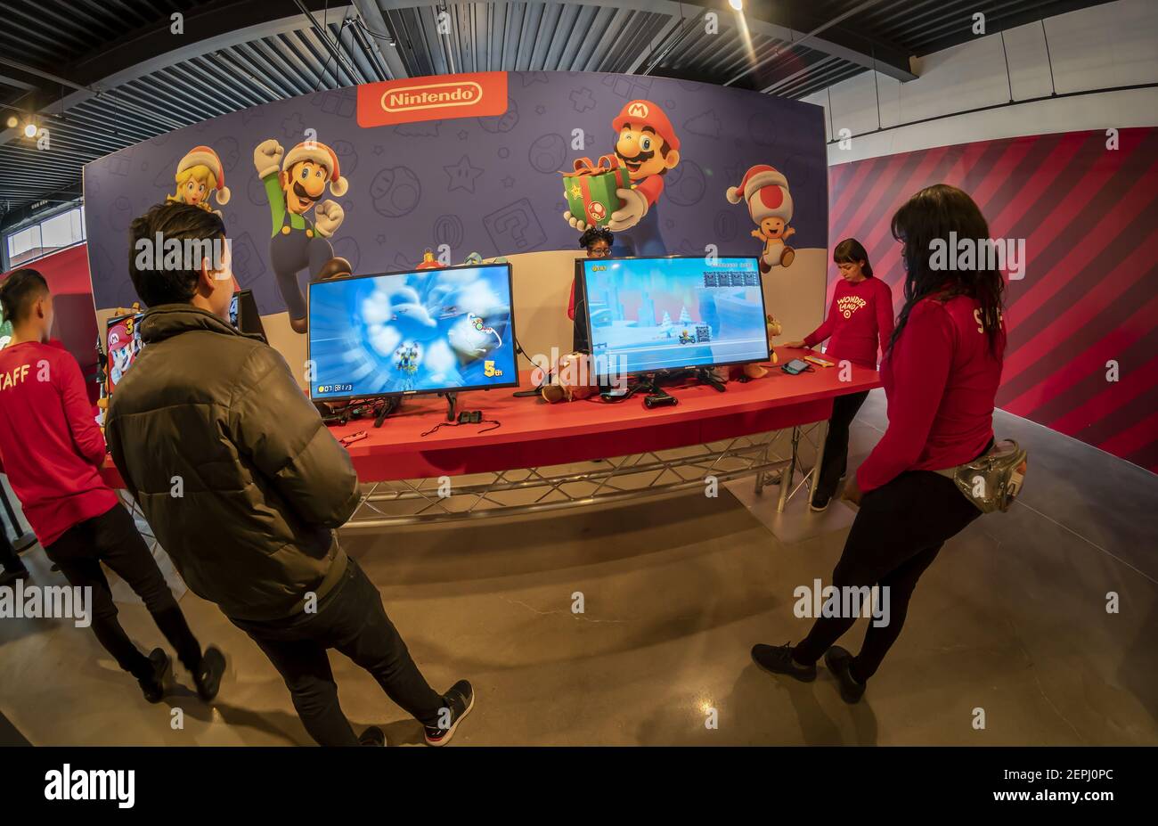 Brand ambassadors at the Nintendo Switch activation at the Target ...