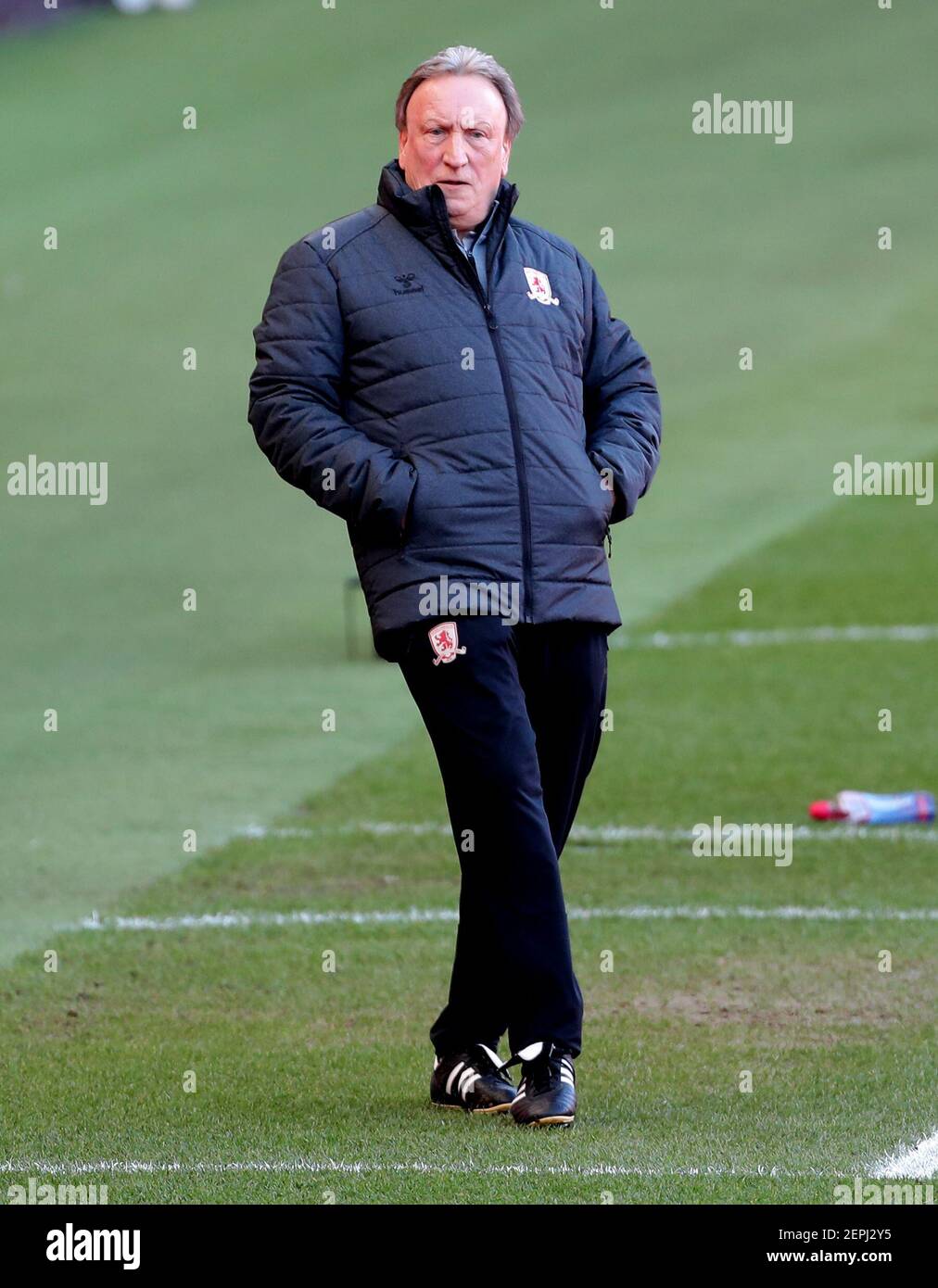 Middlesbrough manager Neil Warnock during the Sky Bet Championship ...