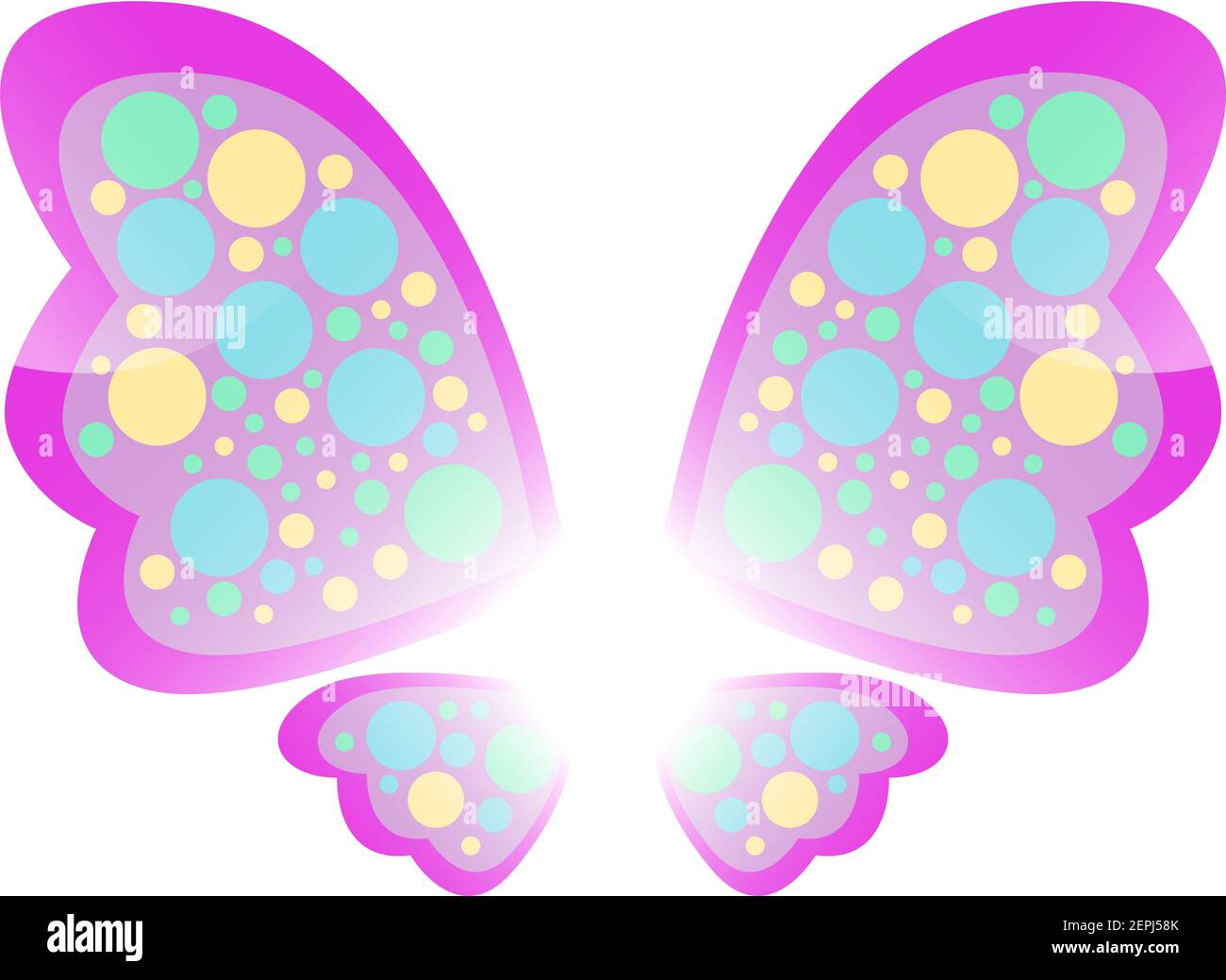 Shiny, pink fairy wings Stock Photo - Alamy
