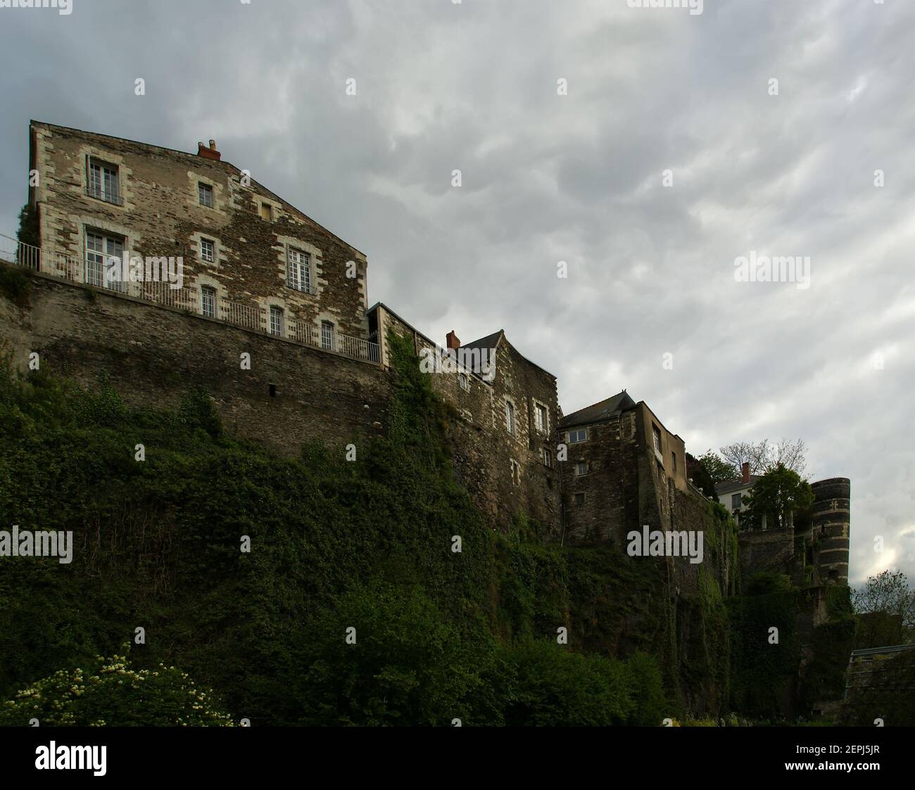 Exterior of Angers Castle, Angers city, Maine-et-Loire, France Stock ...