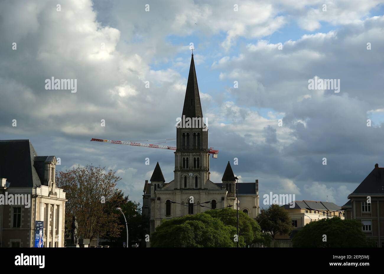 City of Angers in France. In the Maine-et-Loire department in western ...