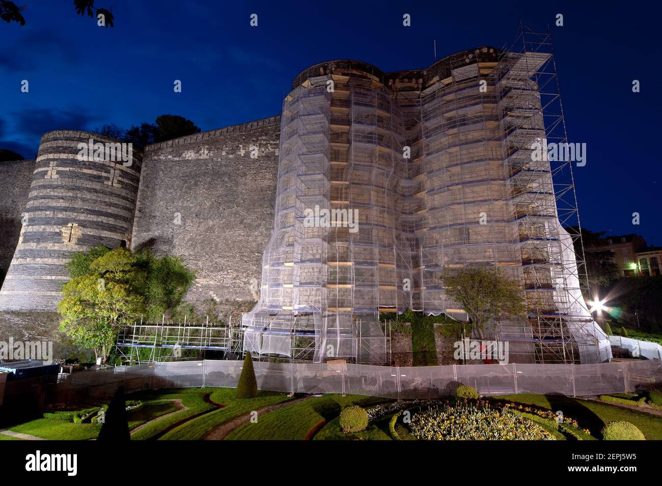 Loire valley angers castle and walls hi-res stock photography and ...