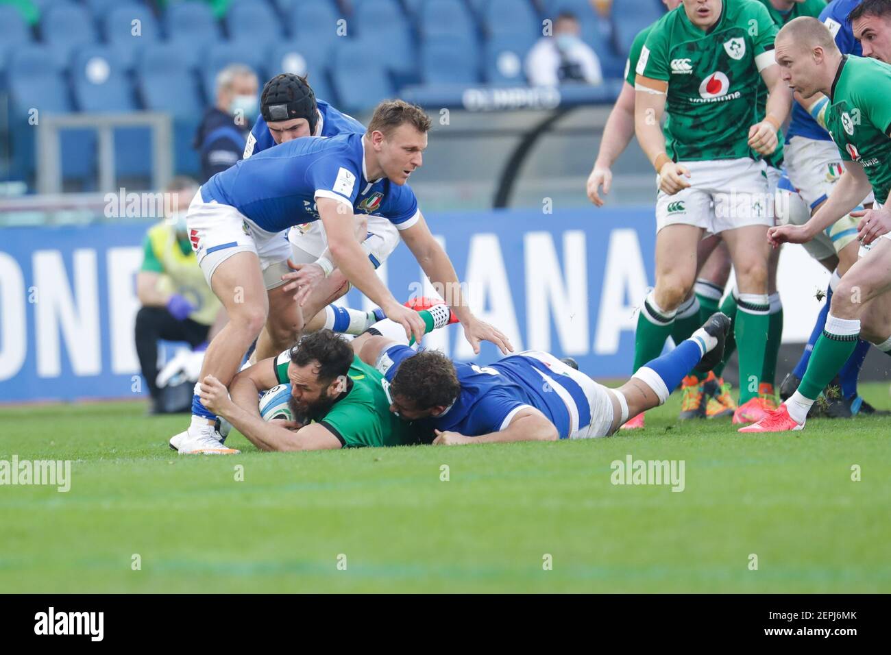 Stadio Olimpico, Rome, Italy, 27 Feb 2021, Jamison Gibson Park (Ireland ...