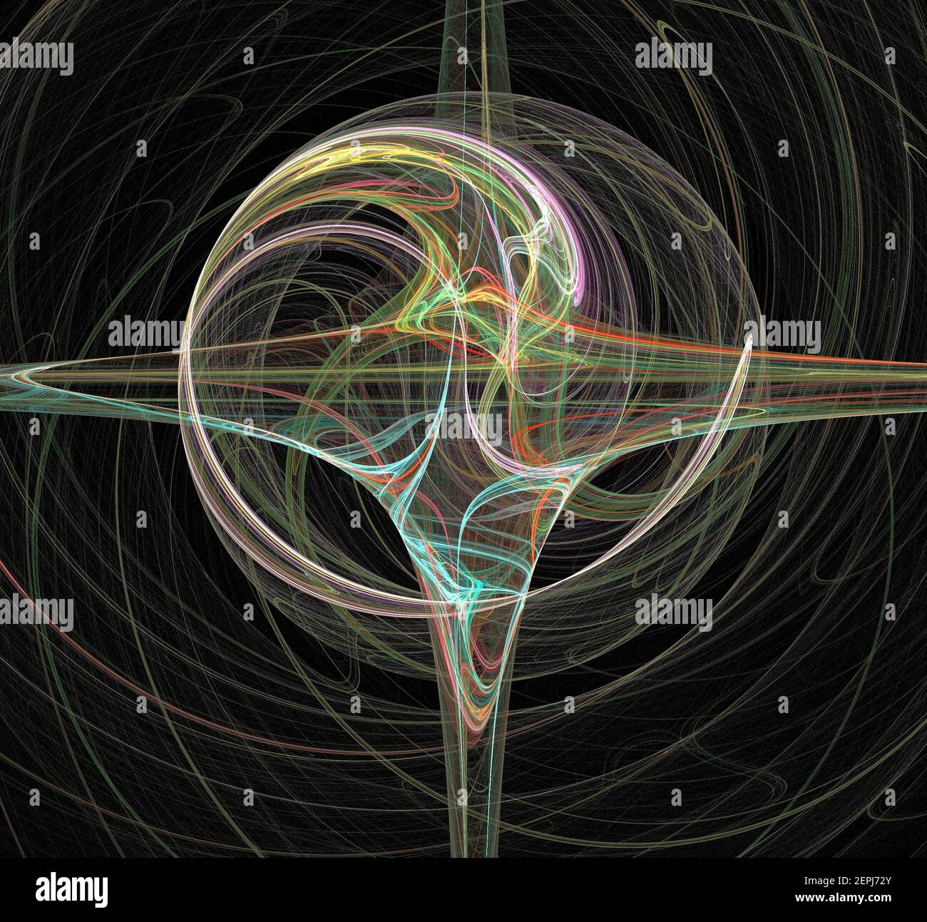 image of one Illustration of digital fractal Stock Photo - Alamy