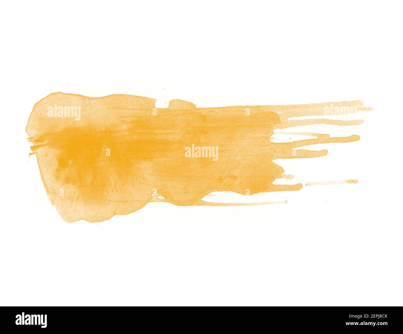 Yellow paint stains brush background Stock Photo - Alamy