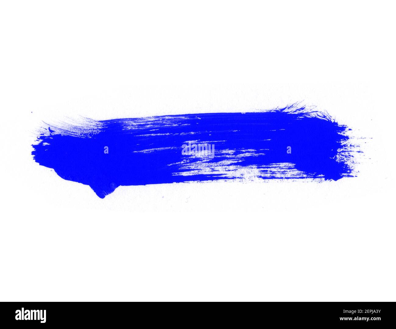 Abstract blue watercolor brush for art design Stock Photo - Alamy