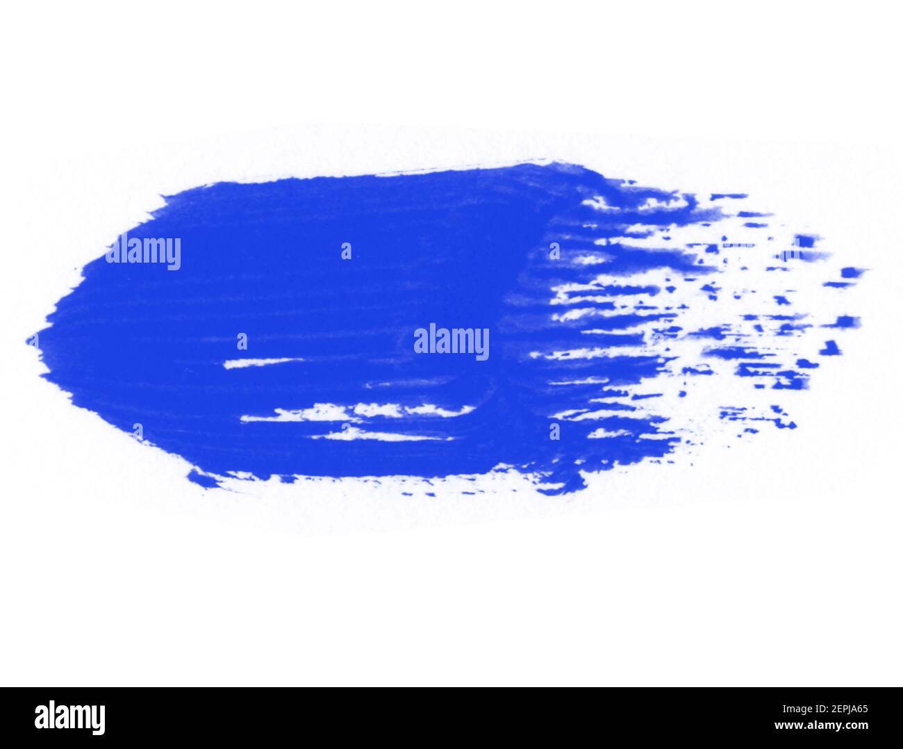 Beautiful blue watercolor brush for art design Stock Photo - Alamy