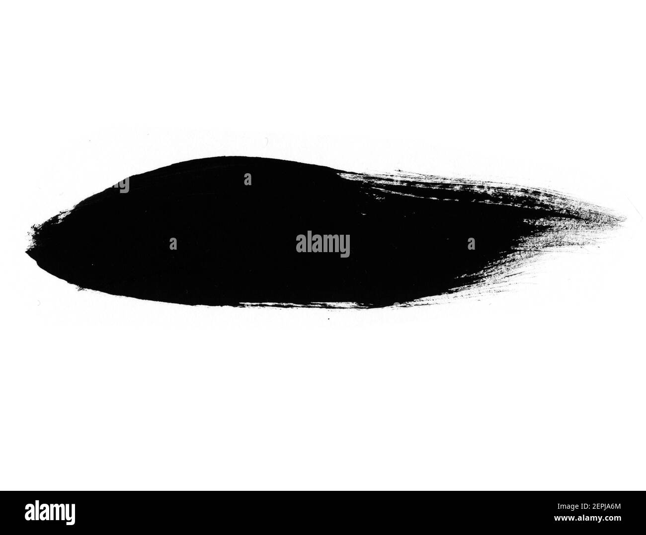 Smear brush for painting isolated on white background Stock Photo - Alamy