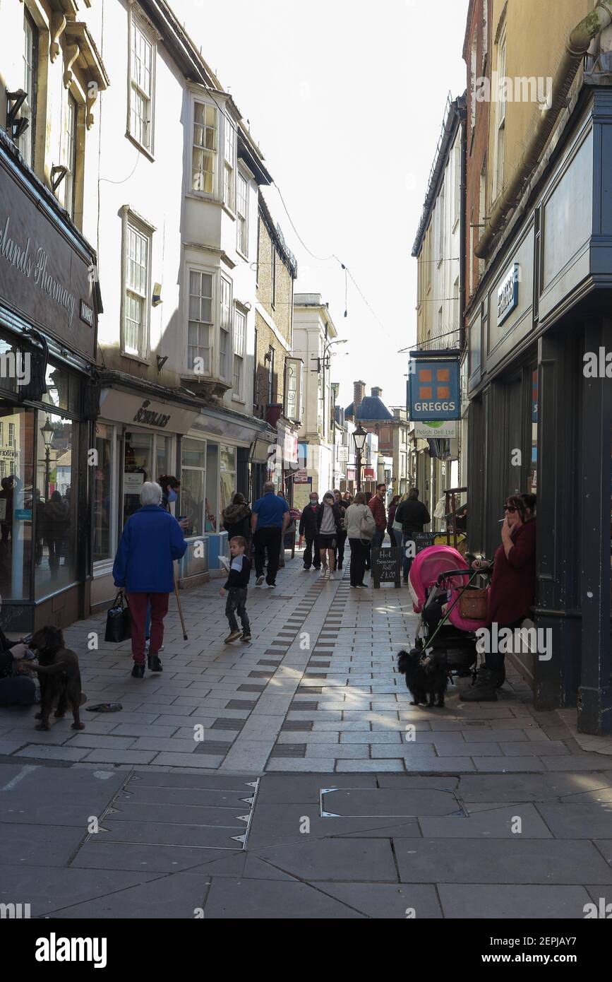 High Street, Devizes, Wiltshire Stock Photo - Alamy