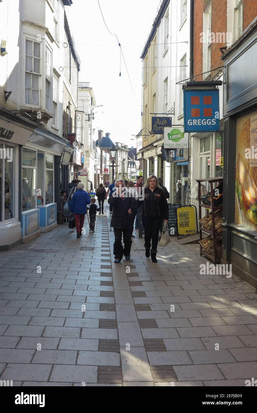 High Street, Devizes, Wiltshire Stock Photo - Alamy