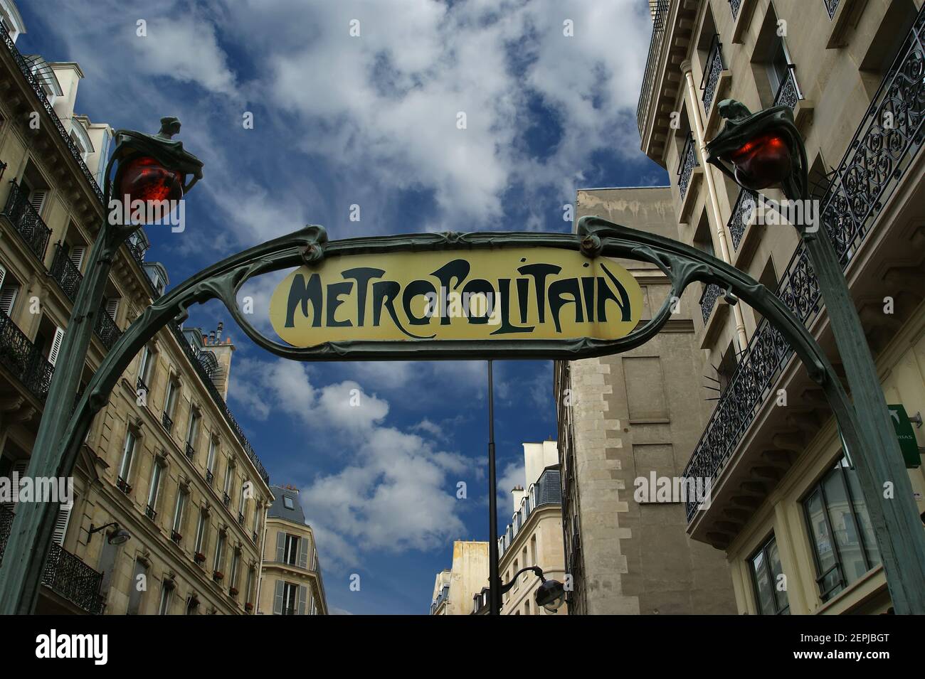 Famous Paris Metro Sign, France Stock Photo - Alamy