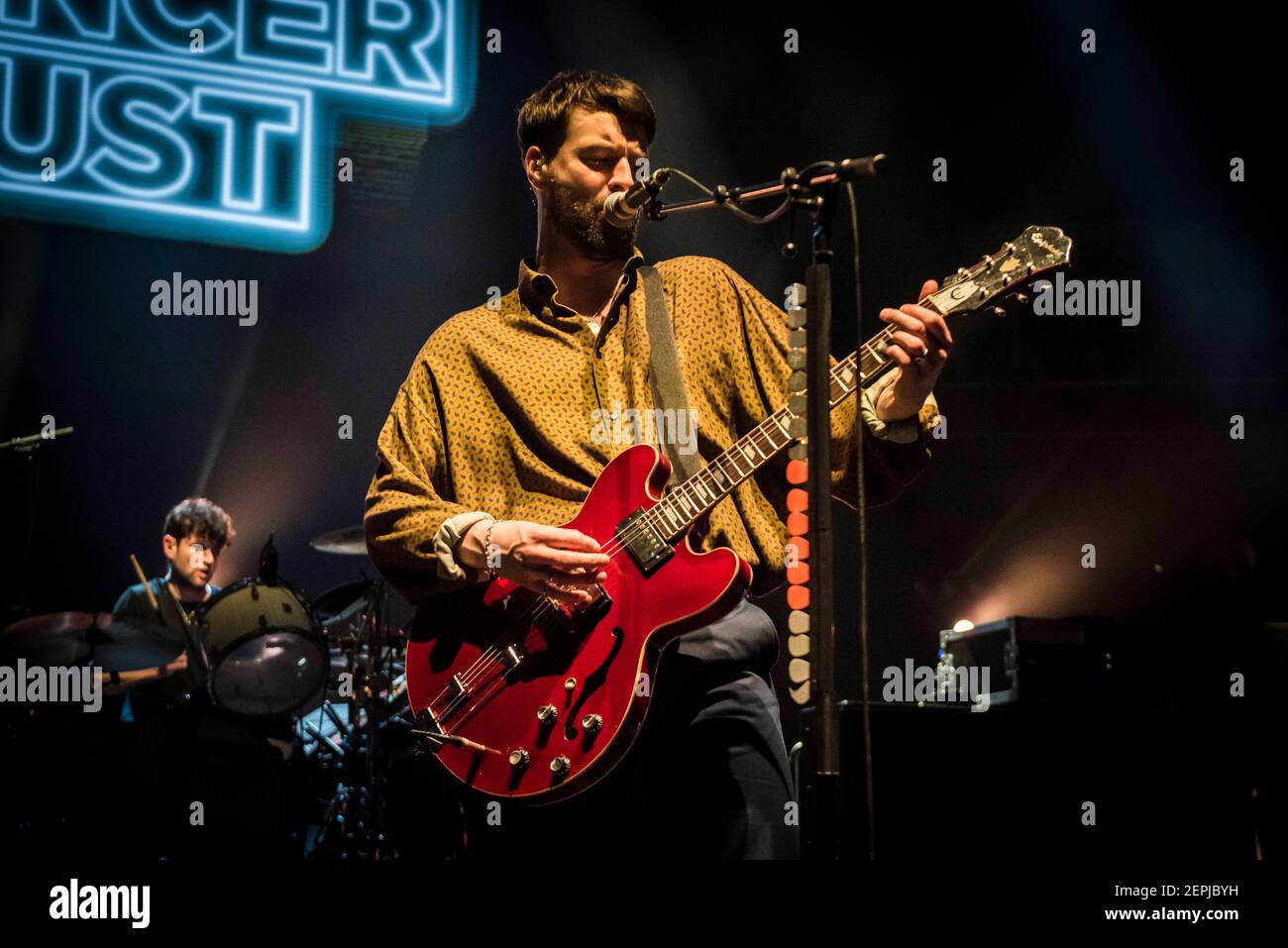 Liam Fray from the Courteeners performs live on stage during the ...