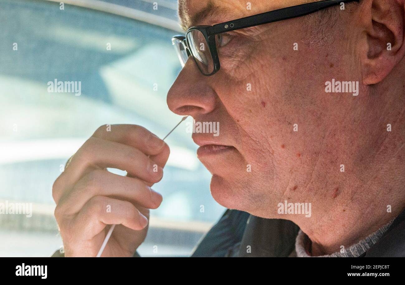 Lateral flow test nose hi-res stock photography and images - Alamy