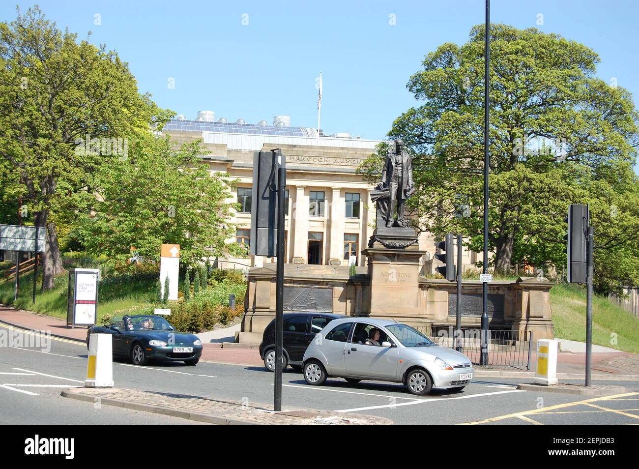 Statue at Hancock Museum Newcastle UK Stock Photo - Alamy