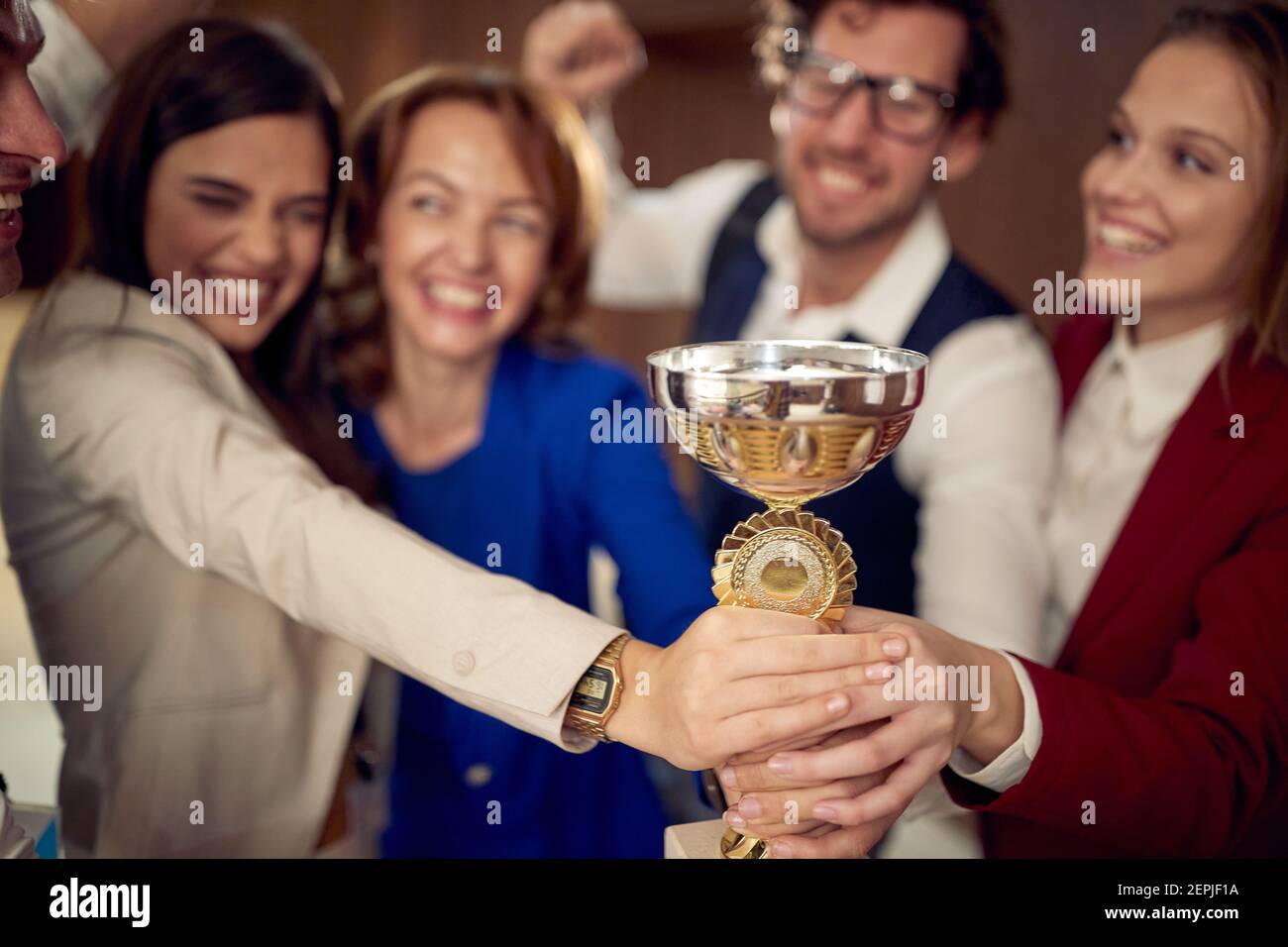 Hotel staff standing together smiling hi-res stock photography and ...
