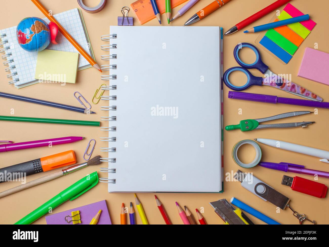 School supplies isolation hi-res stock photography and images - Alamy