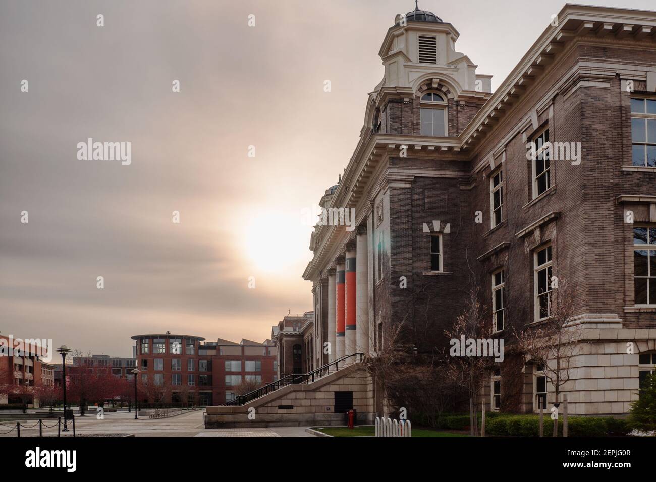 Carnegie Library; Bowne Hall; and the Shaffer Art Building on the ...