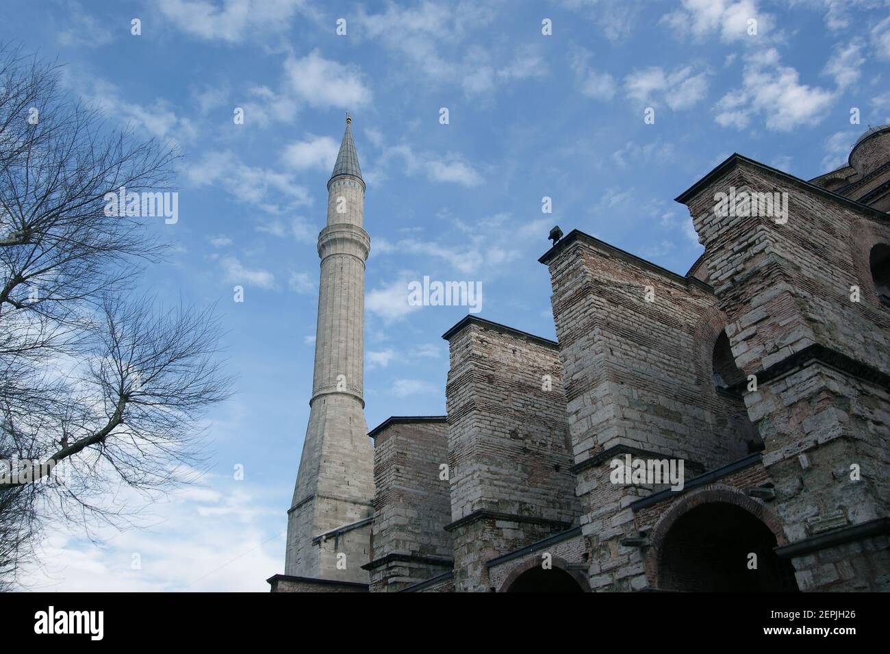 Hagia Sophia, the monument most famous of Istanbul - Turkey Stock Photo ...
