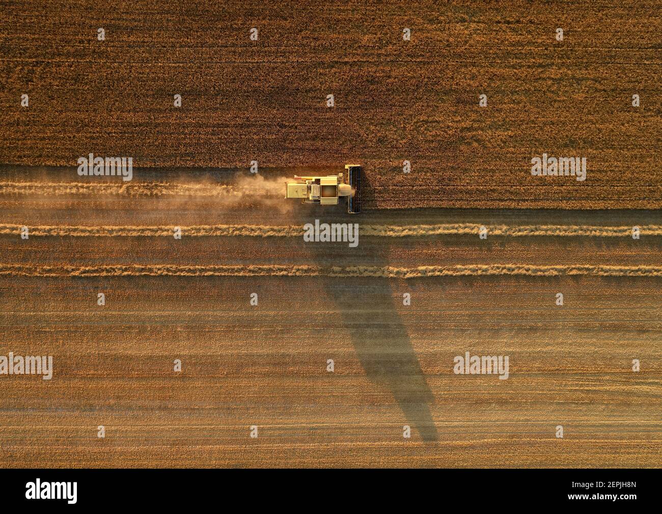 Erial view on combine hi-res stock photography and images - Alamy