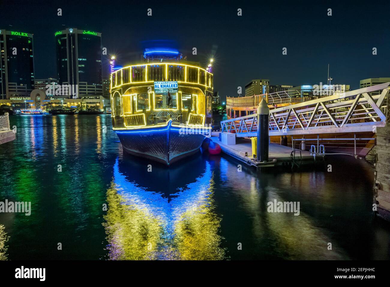 Dubai, UAE, 13 November 2020: View of Dubai Creek in Old Dubai in Al ...