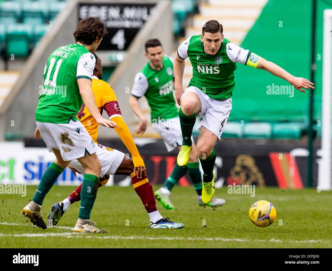 Easter Road, Edinburgh, UK. 27th Feb, 2021. Scottish Premiership ...