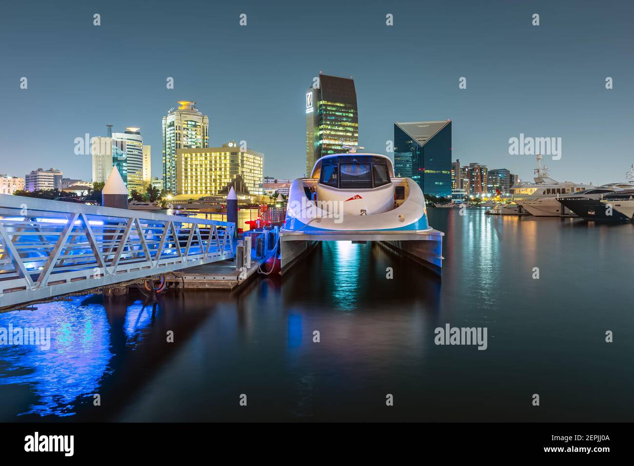 Dubai, UAE, 13 November 2020: View of Dubai Creek in Old Dubai in Al ...