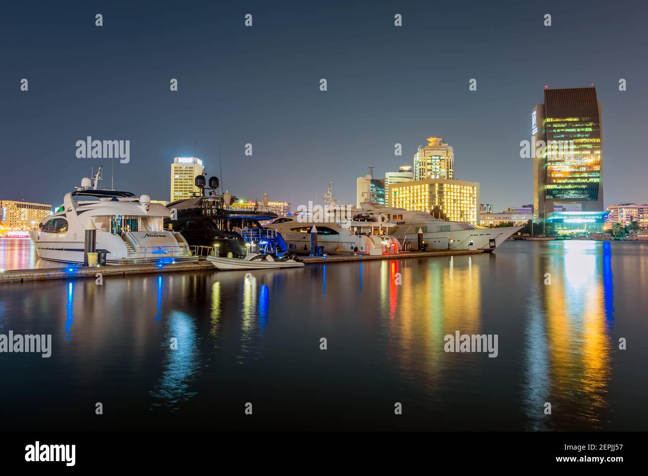 Dubai, UAE, 13 November 2020: View of Dubai Creek in Old Dubai in Al ...