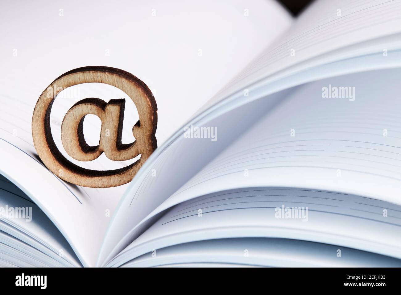 business communication mail technology concept. email symbol over ...