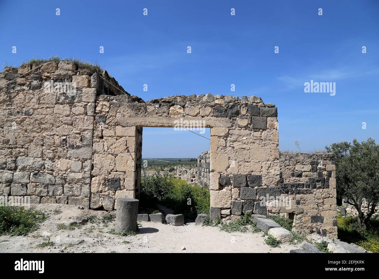 Roman ruins at Umm Qais (Umm Qays) --is a town in northern Jordan near ...