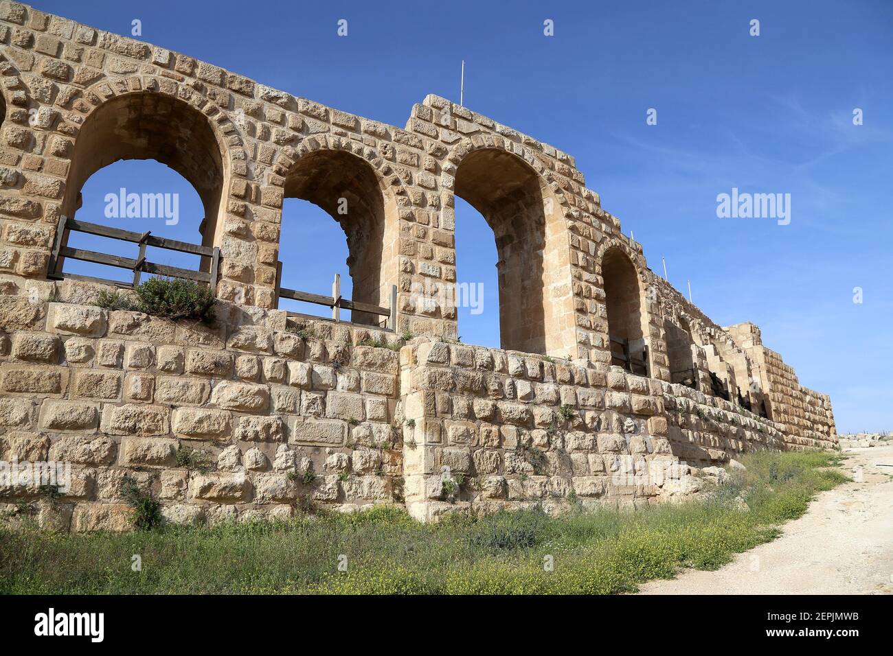 Roman ruins in the Jordanian city of Jerash (Gerasa of Antiquity ...