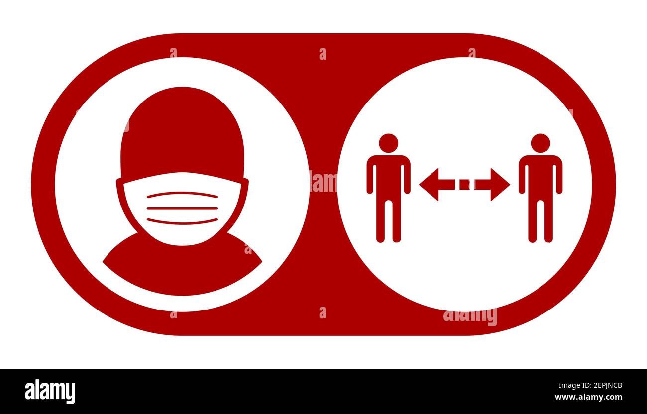 Please wear a face covering sign Stock Vector Images - Alamy