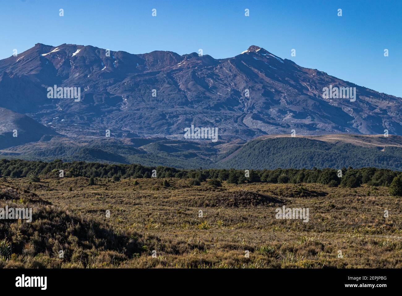 Mt Ruapehu in Summer Stock Photo - Alamy