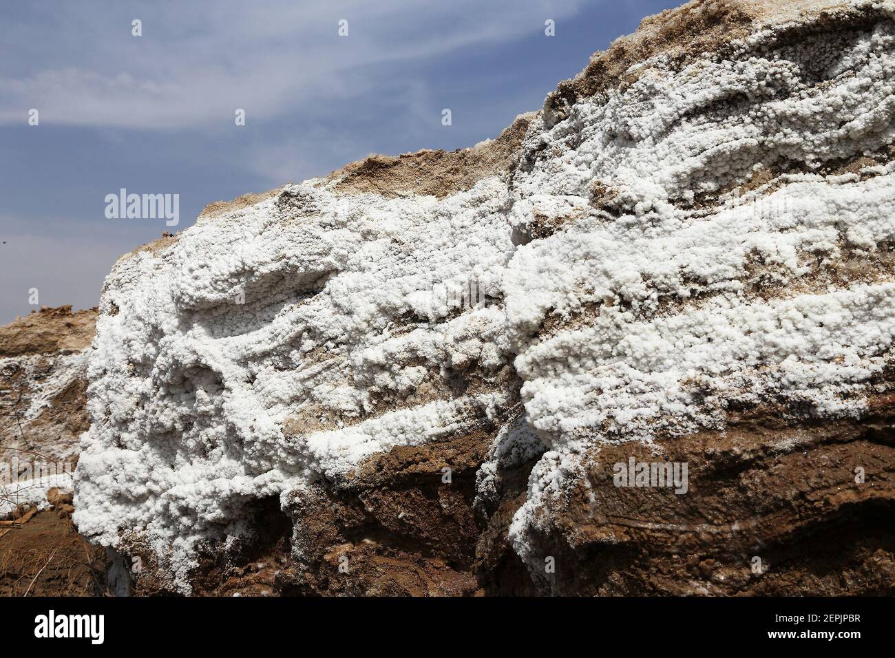 dead sea salt at Jordan Stock Photo - Alamy
