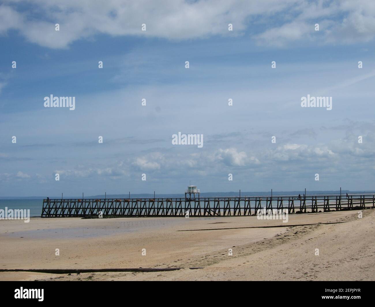 Luc sur Mer pier in Normandy Stock Photo - Alamy